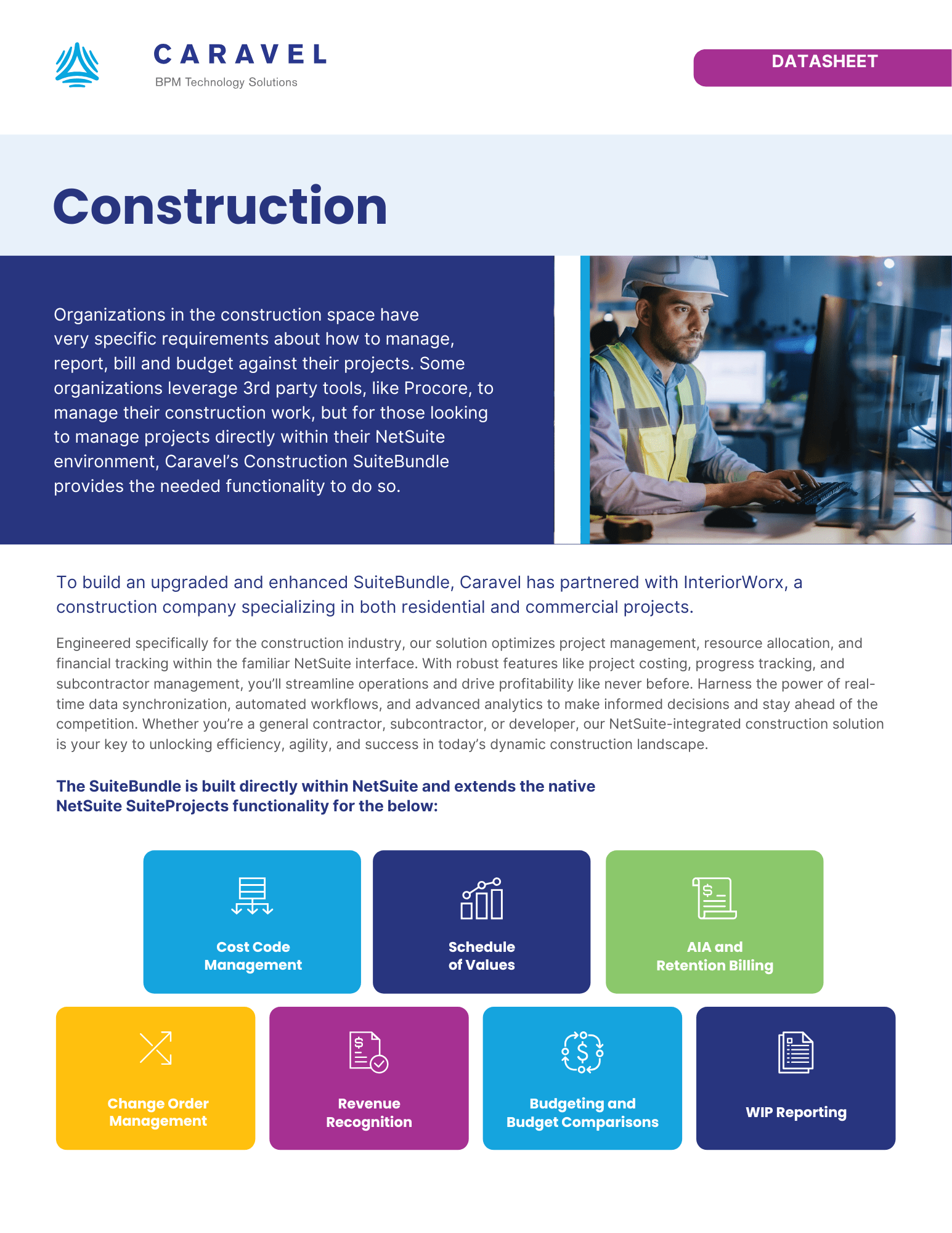 Caravel Datasheet | Construction Industry - Caravel, BPM Technology ...